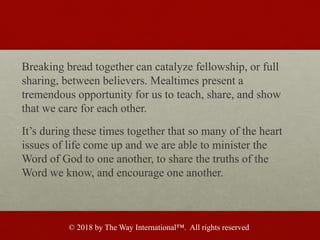 Breaking Bread Together | PPTX