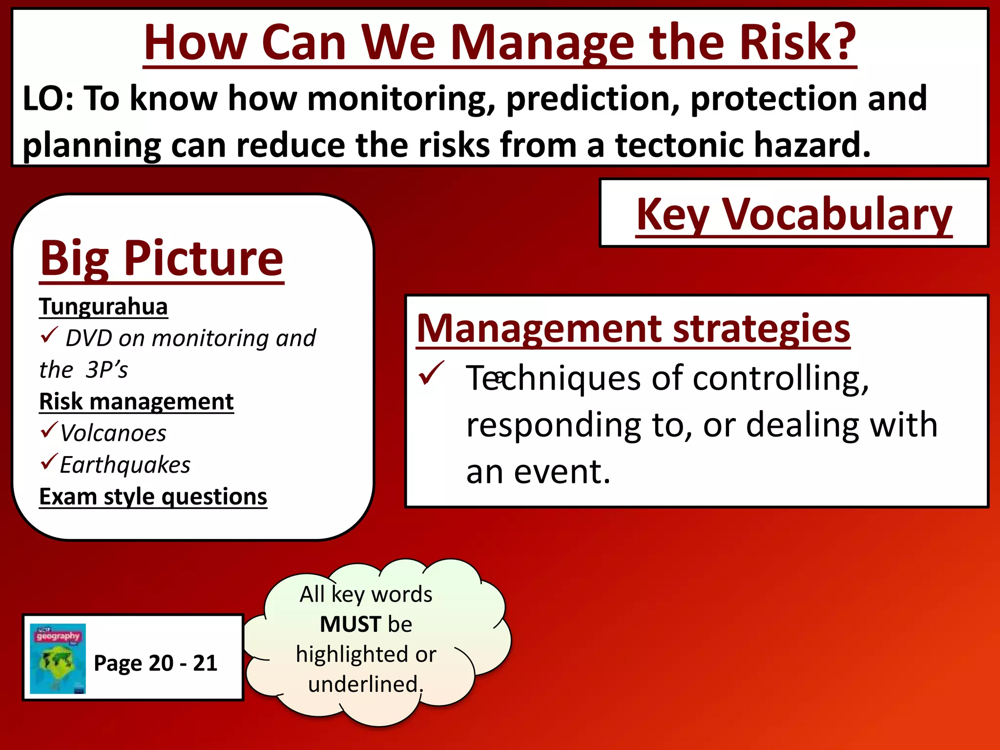 7. Risk management | PPTX | Geology | Science