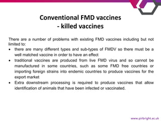 Foot-and -Mouth Disease vaccines (B. Charleston) | PPT