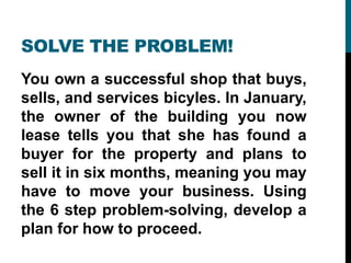 Problem Solving for Entrepreneurs | PPTX