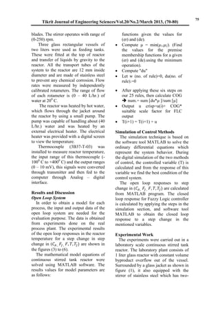 FUZZY LOGIC Control of CONTINUOUS STIRRED TANK REACTOR | PDF | Mechanical and Industrial ...