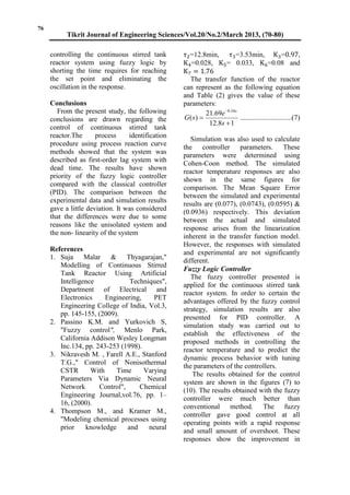 FUZZY LOGIC Control of CONTINUOUS STIRRED TANK REACTOR | PDF | Mechanical and Industrial ...