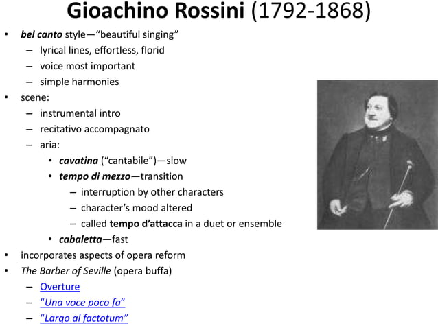 Power point 22. The Romantic Era: Early Romantic Opera | PPT