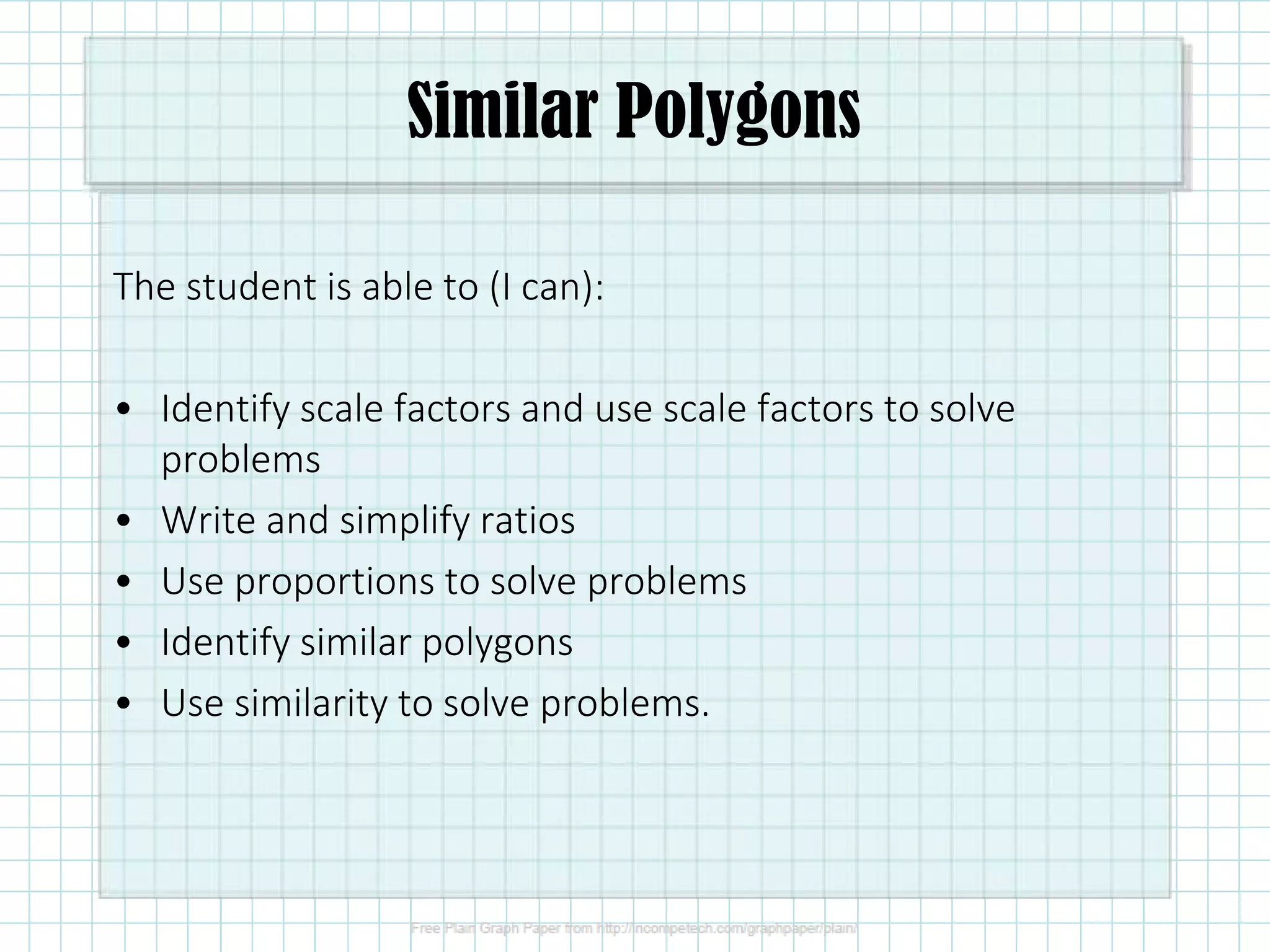 7.2 Similar Polygons | PDF