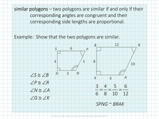 7.2 Similar Polygons | PDF