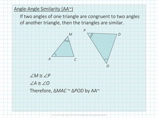 7.3 Similar Triangles | PPT