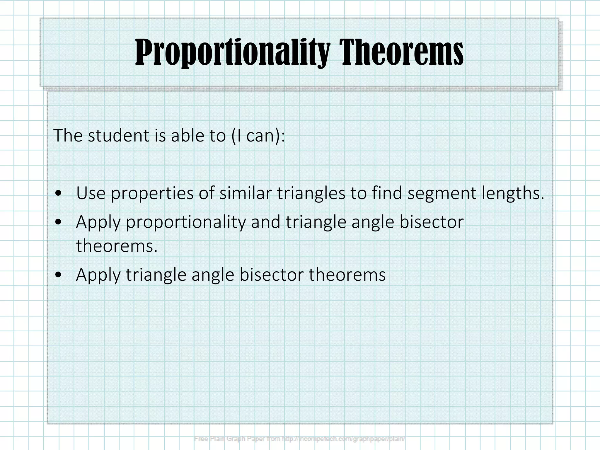 7.4 Triangle Proportionality Theorems | PDF