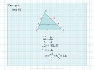 7.4 Triangle Proportionality Theorems | PDF