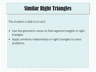7.5 Similar Right Triangles | PDF