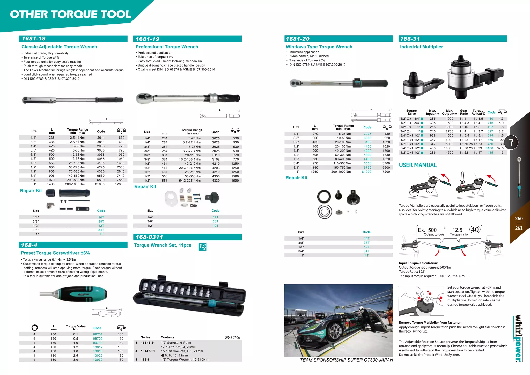 WHIRLPOWER torque tools | PDF