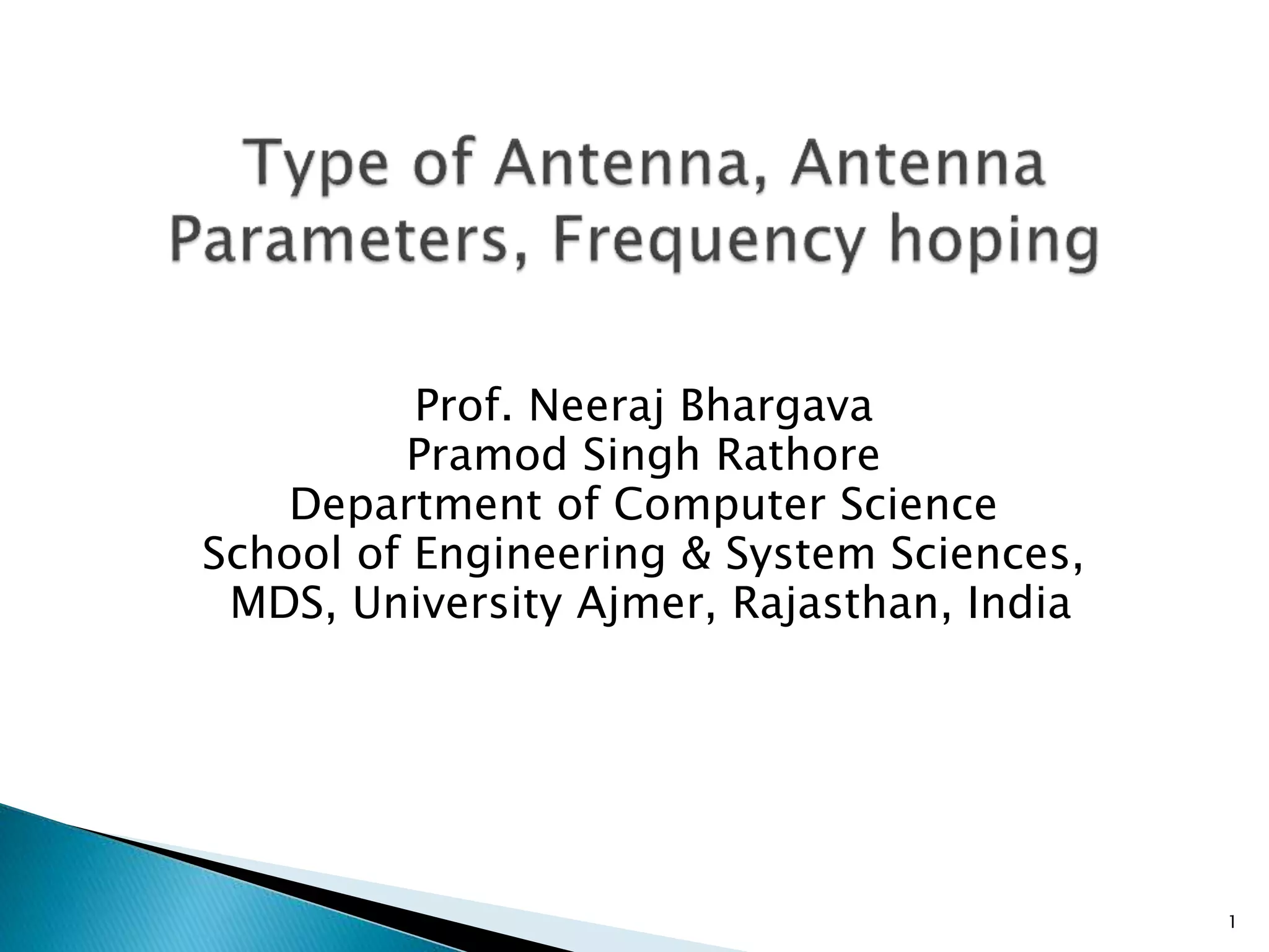 7.type of antenna, antenna parameters | PPT