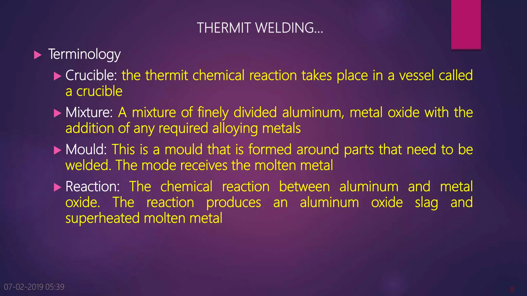 Electron beam and thermit welding | PPTX