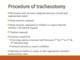 Tracheostomy care | PPTX