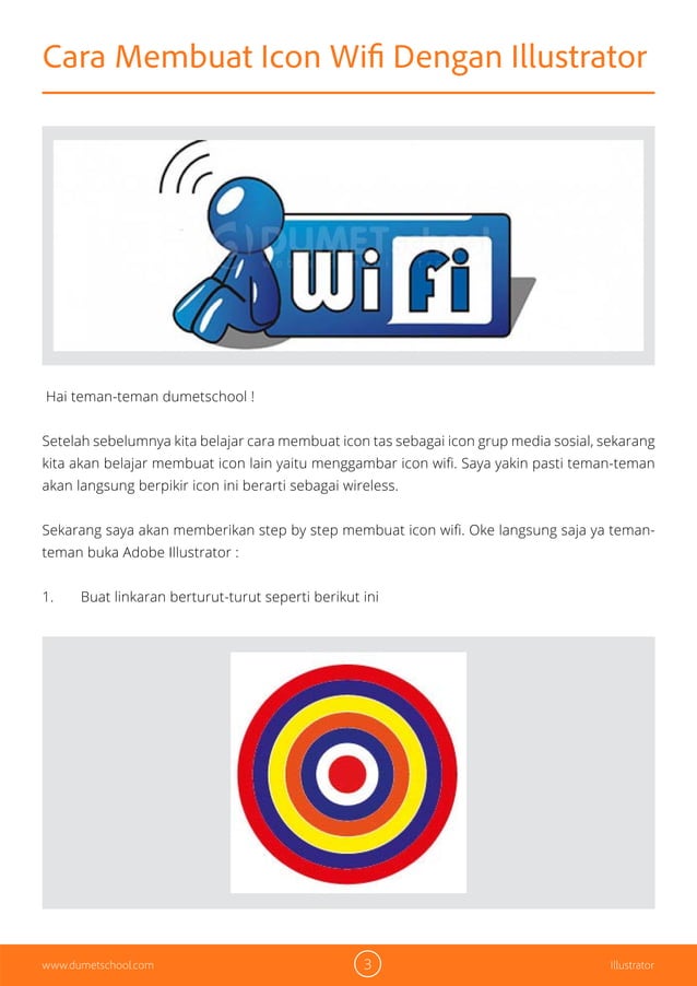 Cara Membuat Icon Wifi dengan Illustrator | PDF