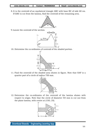 7. centroid and centre of gravity | PDF