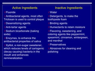 Dental products toothpaste & mouthwash | PPT