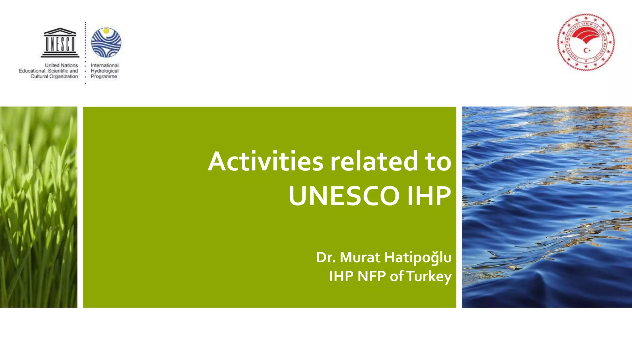 Activities related to UNESCO IHP | PPT