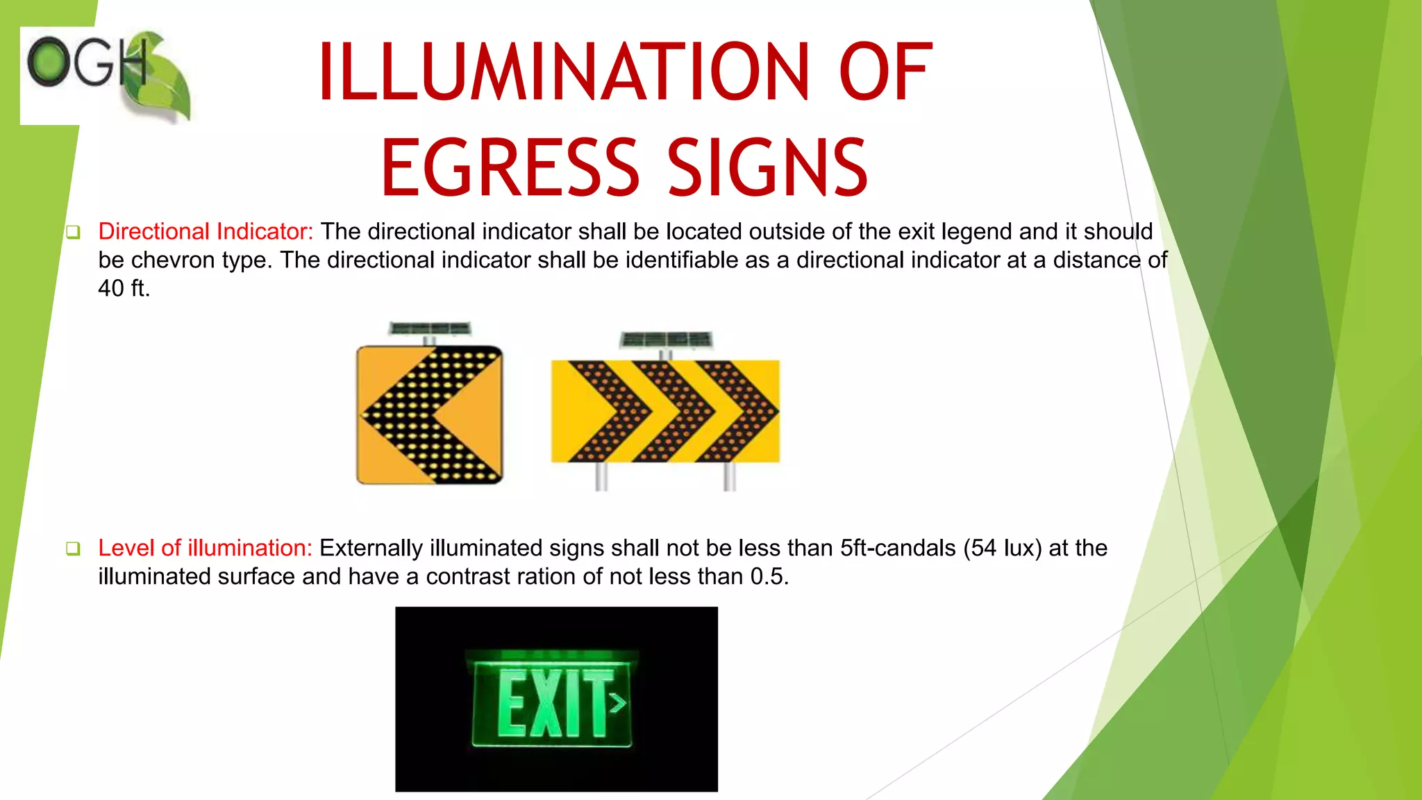 7. Illumination of Means of Egress | PPTX