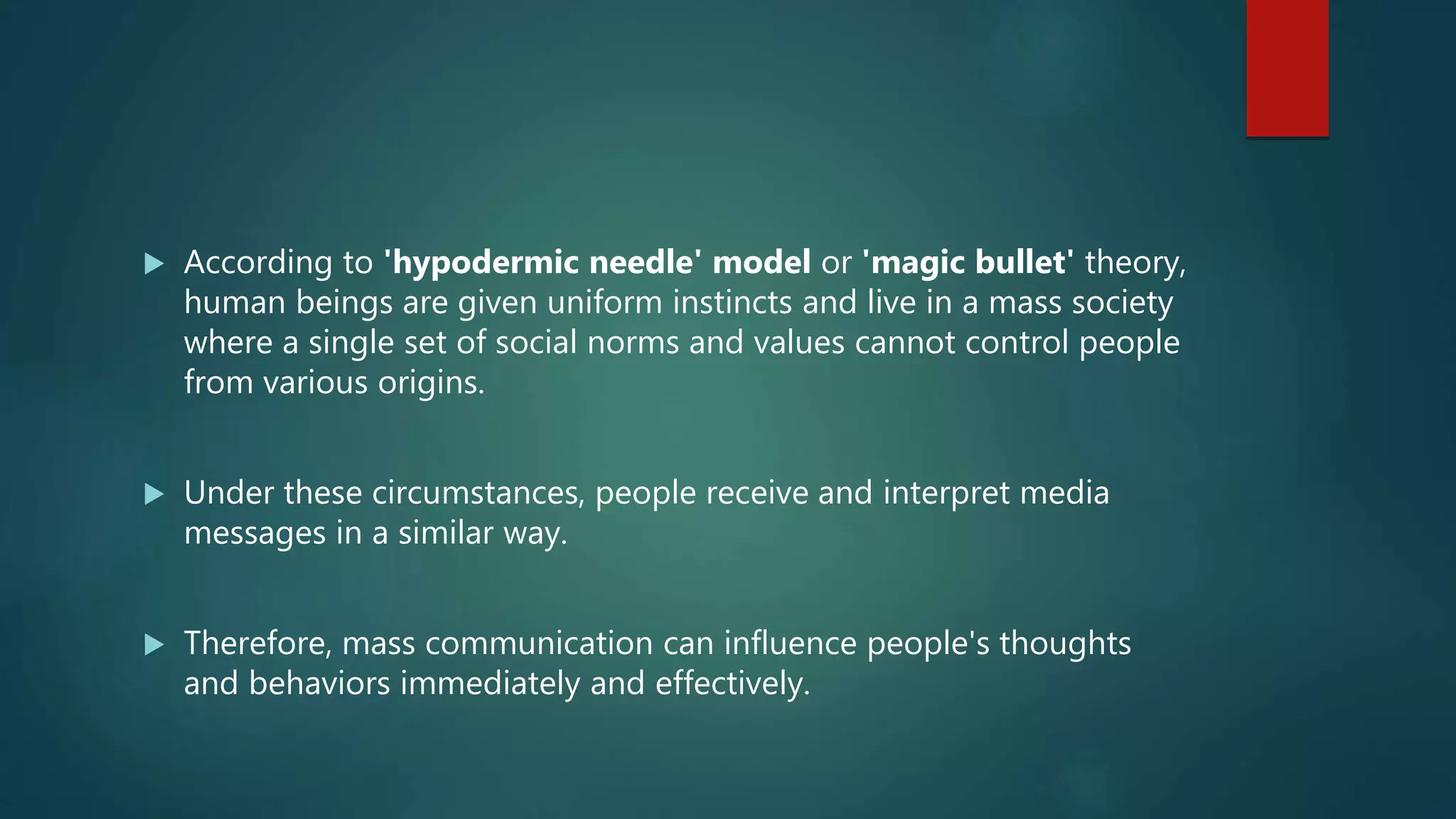 7. mass communication theory | PPTX