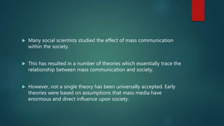 7. mass communication theory | PPTX