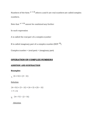 COMPLEX NUMBER | DOCX