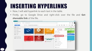 Wordpress - S03.L07 - Inserting Hyperlinks | PPT