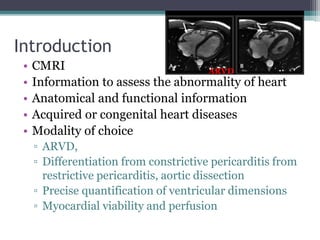 Cardiac Magnetic Resonance Imaging | PPTX