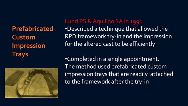 impression in RPD | PPTX | Dental Health | Diseases and Conditions