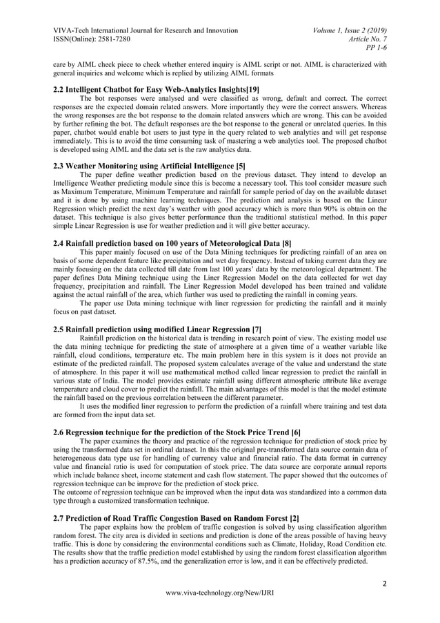 A Comprehensive review of Conversational Agent and its prediction algorithm | PDF