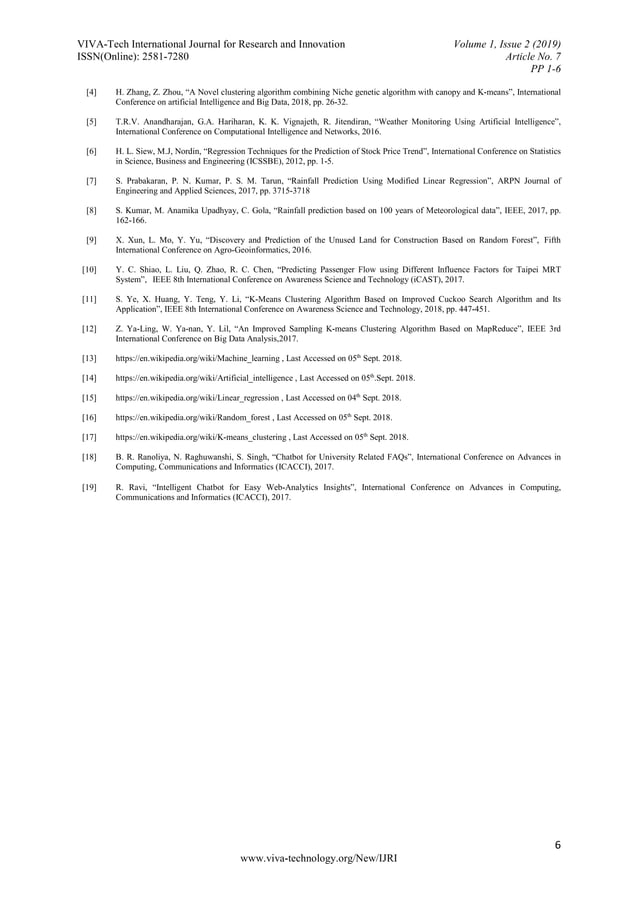 A Comprehensive review of Conversational Agent and its prediction algorithm | PDF