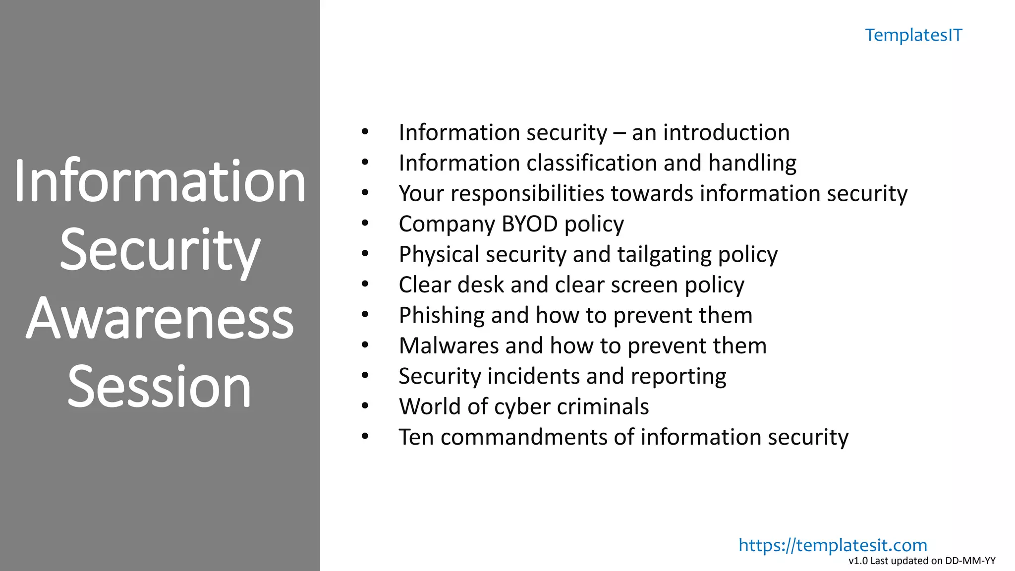 information security awareness course | PPTX