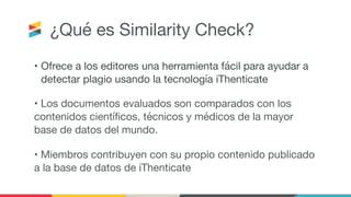 Similarity Check - Crossref LIVE Bogotá | PDF