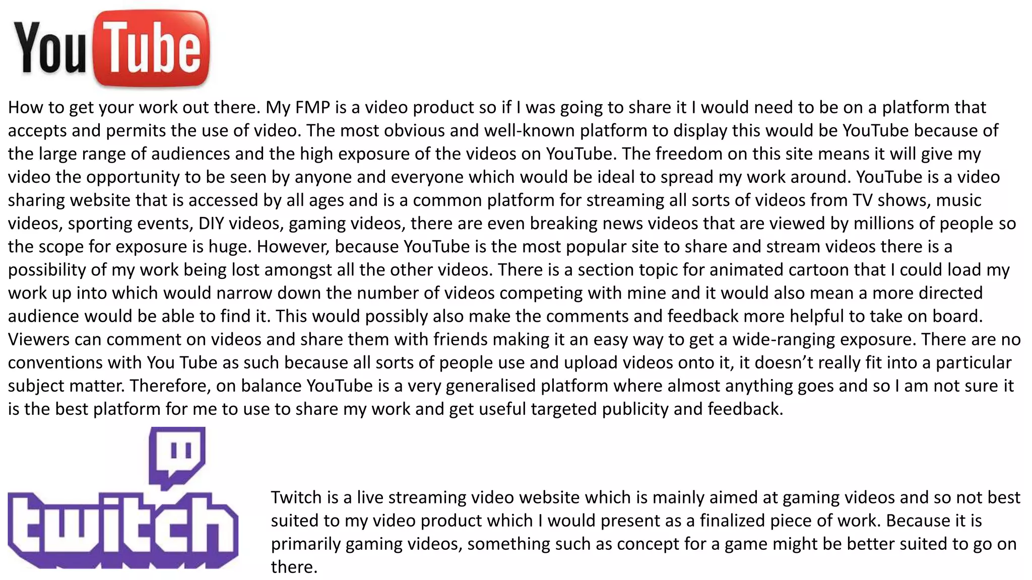 Presenting my work | PPT