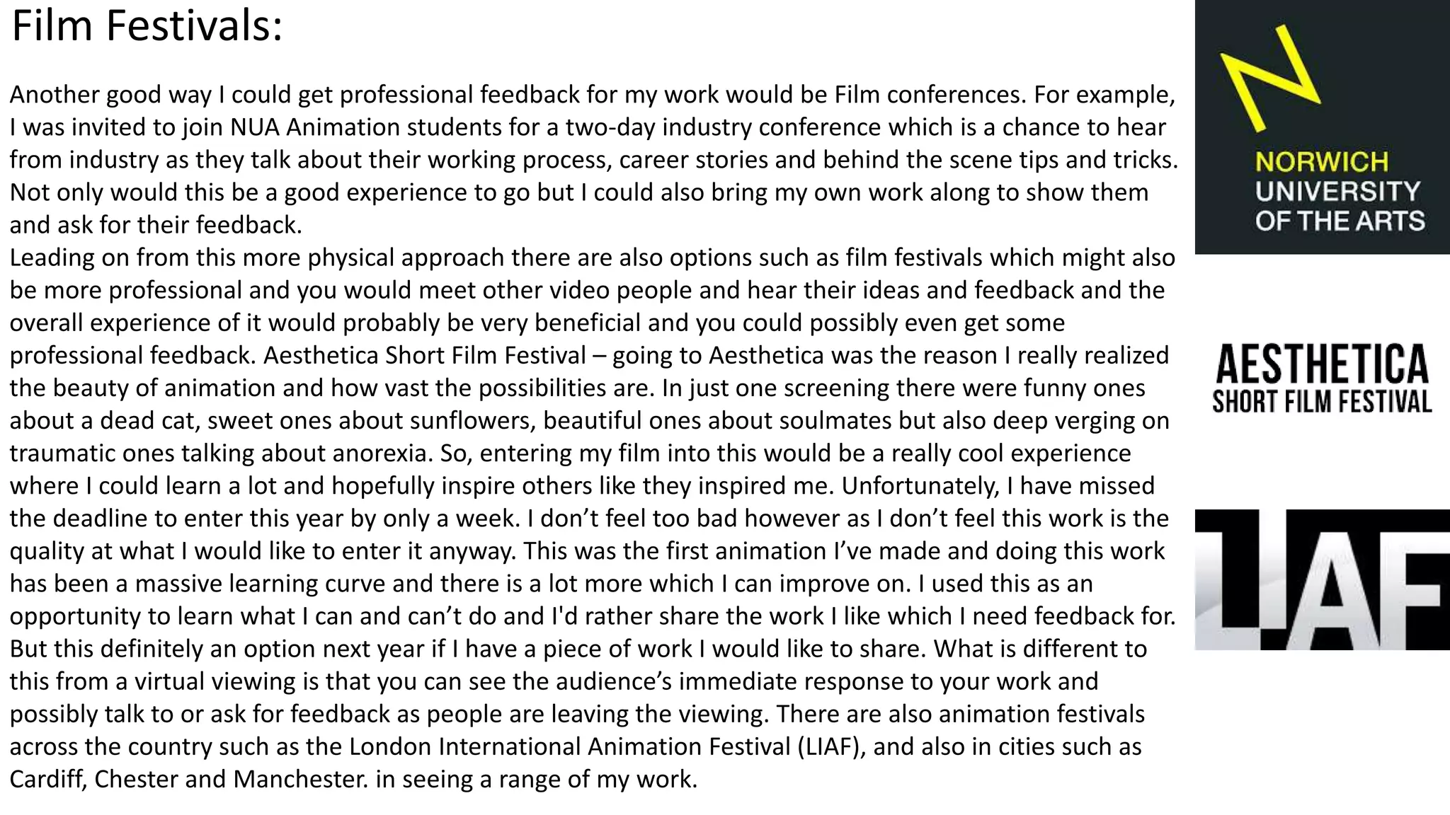 Presenting my work | PPT