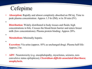 Cephalosporins | PPTX