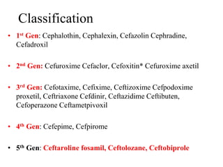 Cephalosporins | PPTX