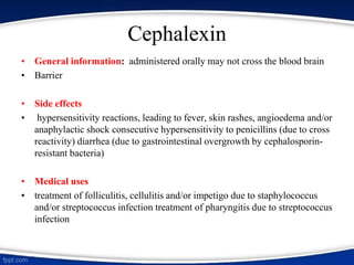Cephalosporins | PPTX