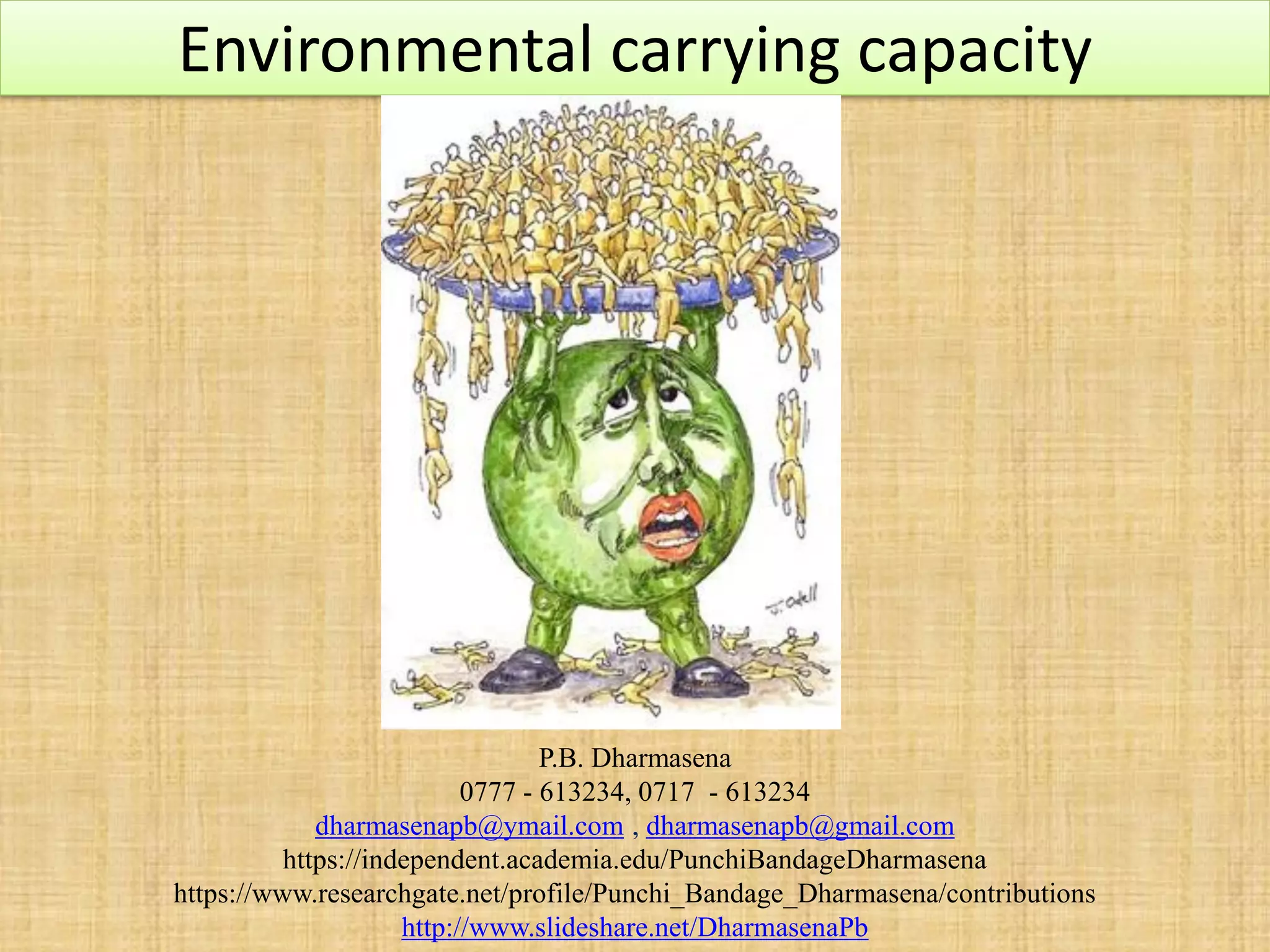 7. Environmental carrying capacity | PDF