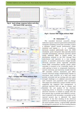 Power Quality Improvement with Multilevel Inverter Based IPQC for Microgrid | PDF
