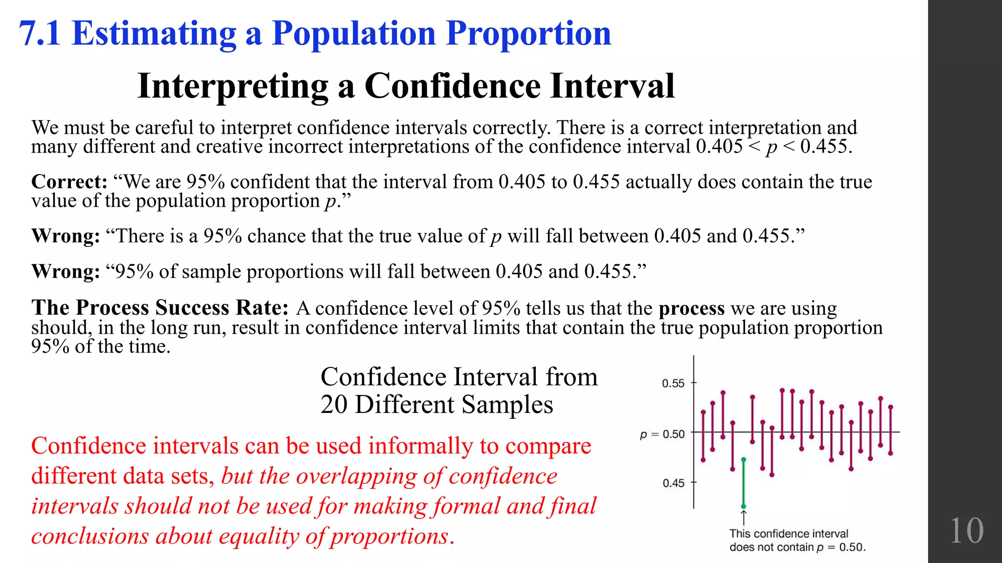 Estimating a Population Proportion | PPTX