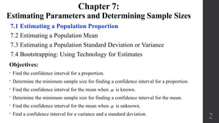 Estimating a Population Proportion | PPTX
