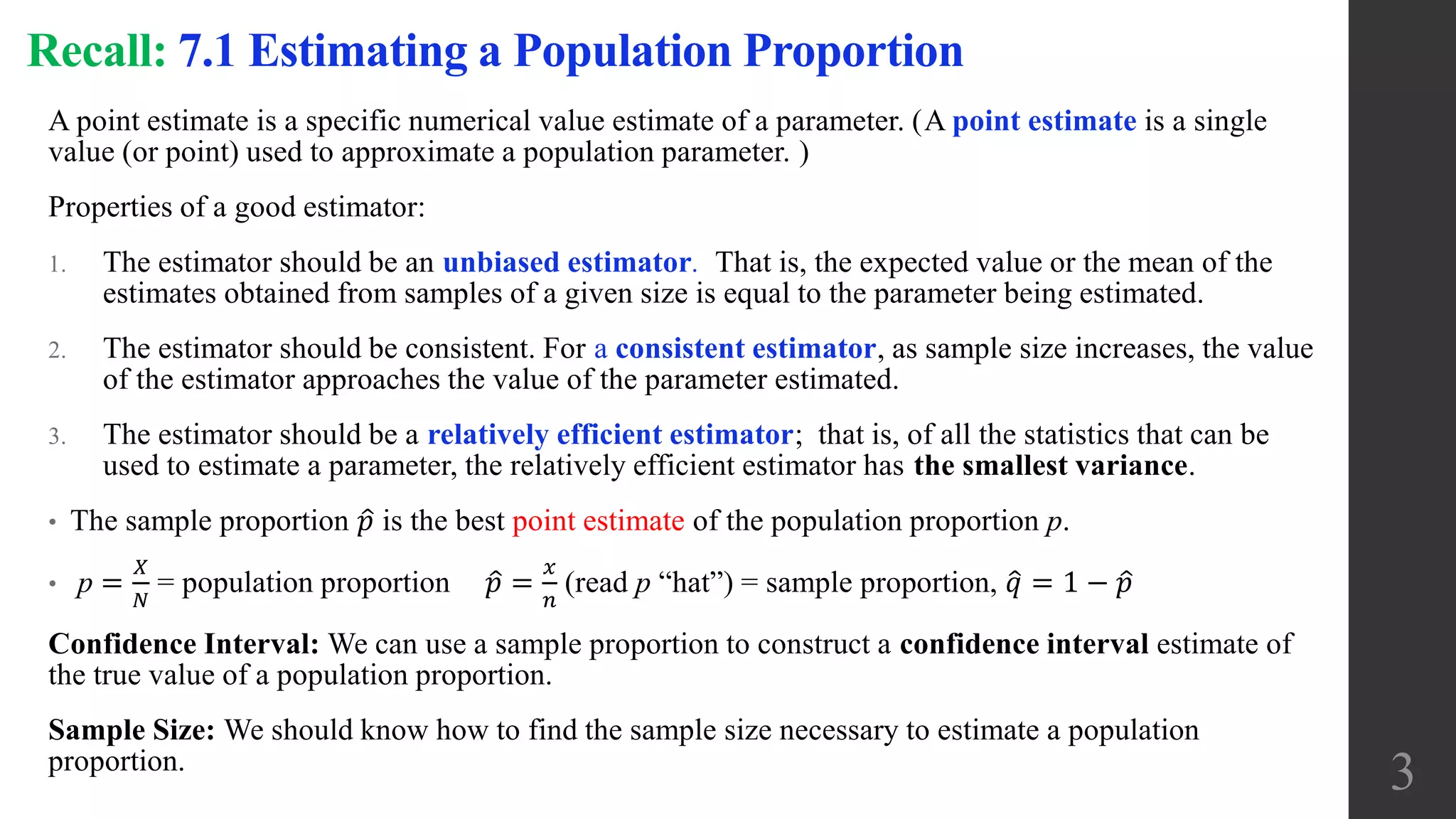 Estimating a Population Mean | PPTX