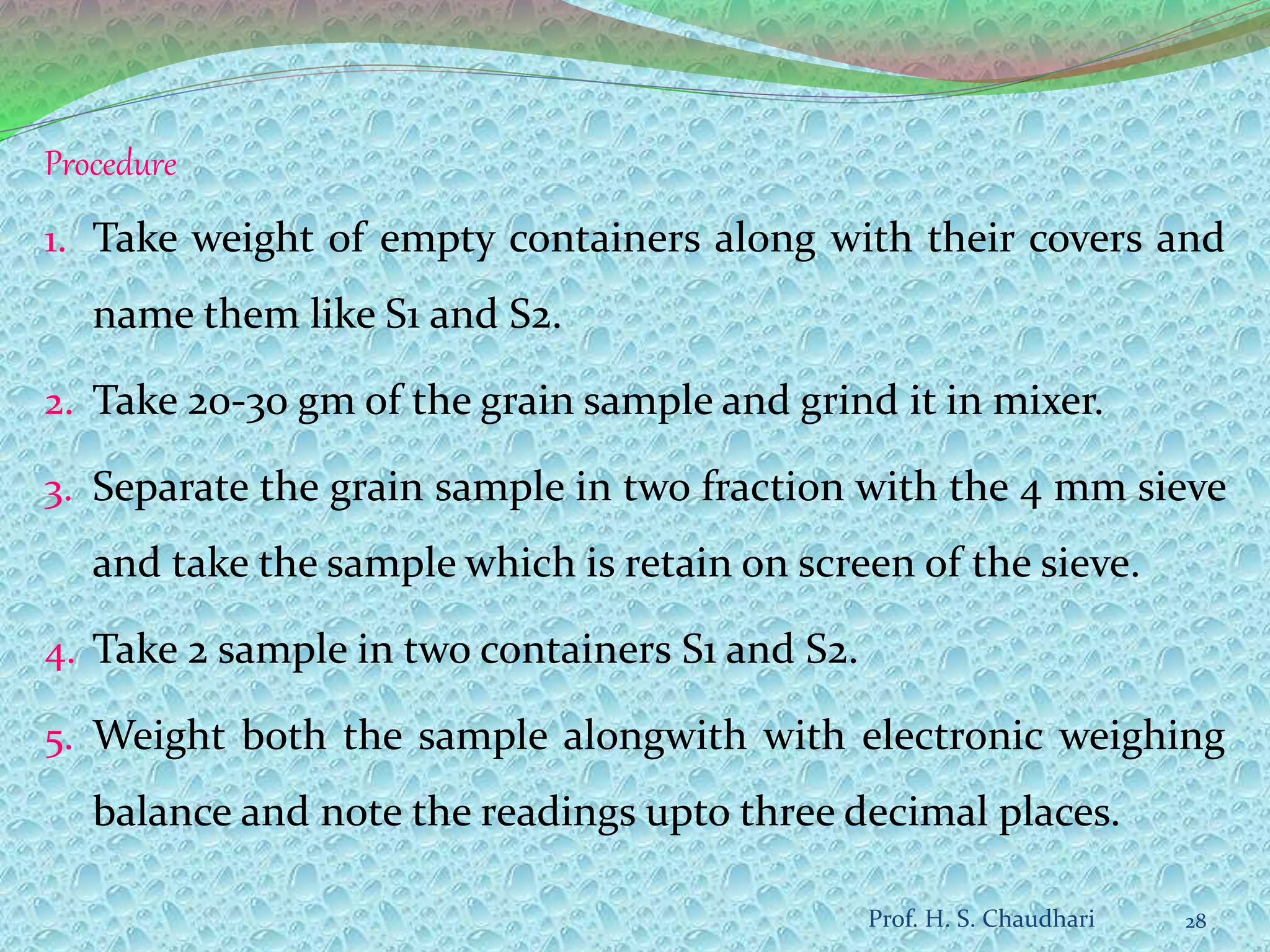 Moisture content determination Methods by Hema Gavit | PPTX