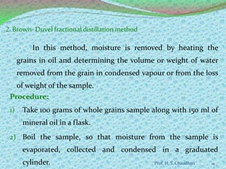 Moisture content determination Methods by Hema Gavit | PPTX