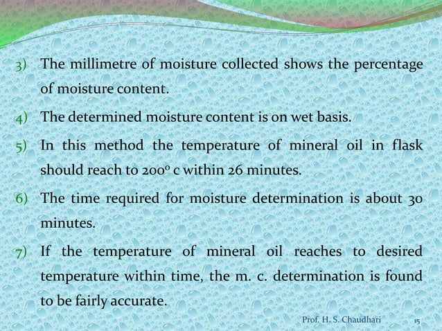Moisture content determination Methods by Hema Gavit | PPTX | Chemistry | Science