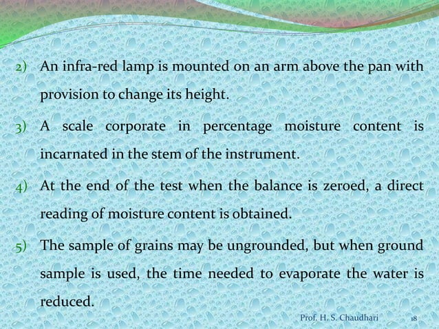 Moisture content determination Methods by Hema Gavit | PPTX | Chemistry ...