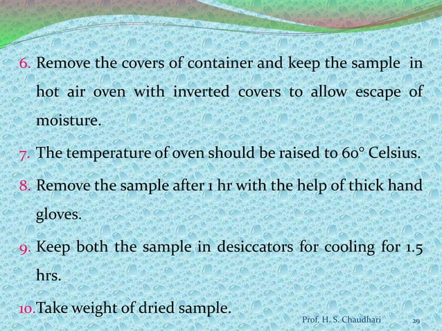 Moisture content determination Methods by Hema Gavit | PPTX | Chemistry ...