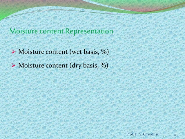 Moisture content determination Methods by Hema Gavit | PPTX | Chemistry ...