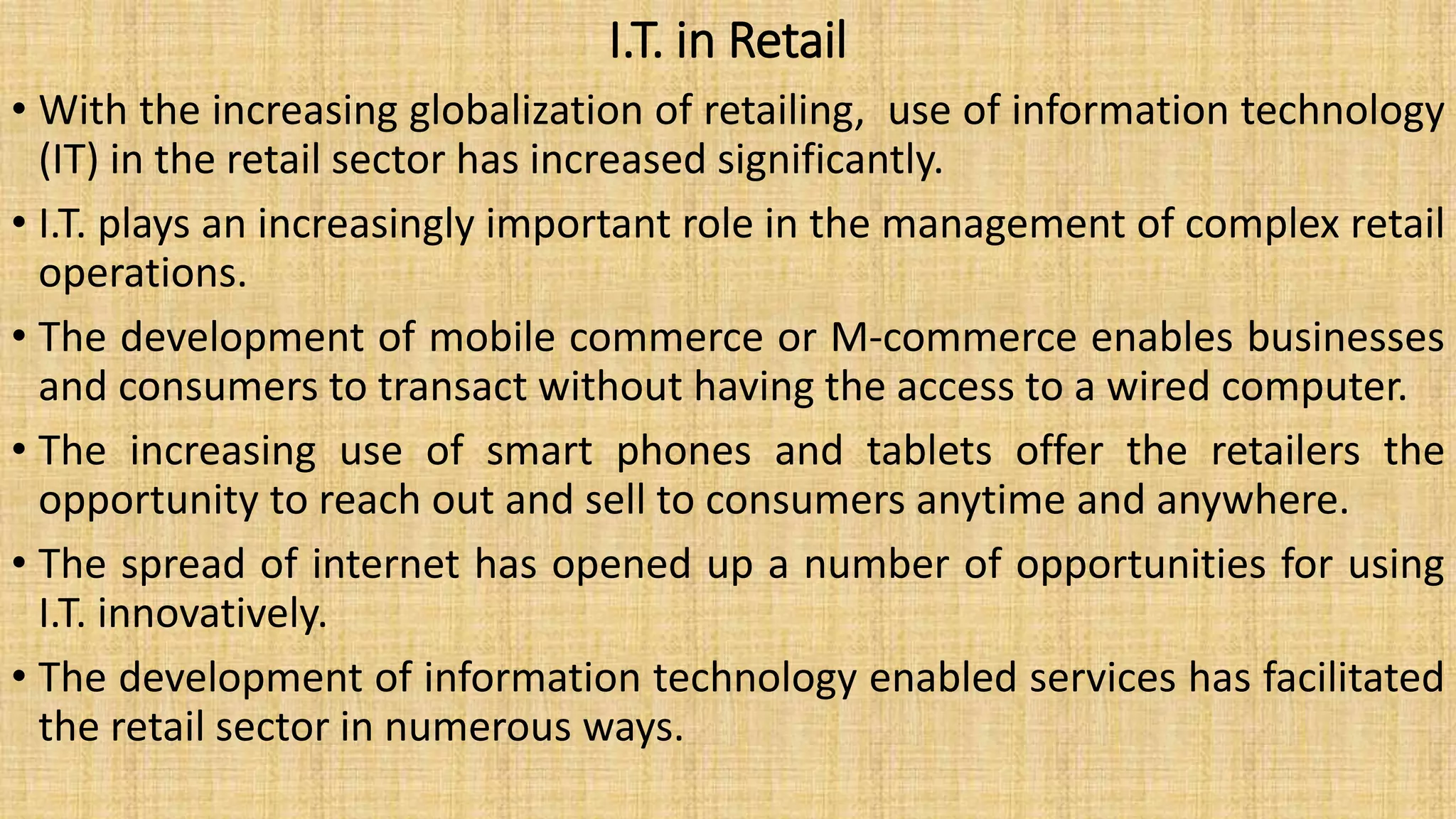 7. IT in Retail | PPTX
