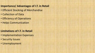 7. IT in Retail | PPTX
